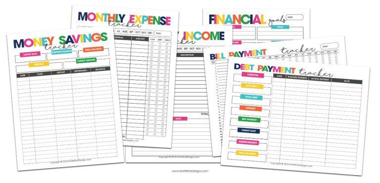 15 Free Finance Printables to Keep You on Track – Feminine Financial